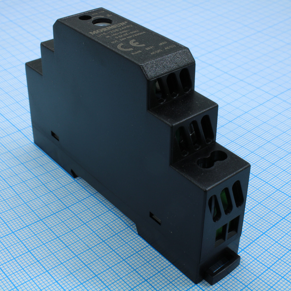 LI15-20B24PR2, Преобразователь AC-DC на DIN-рейку 20Вт, выход 24В/0.8A ...