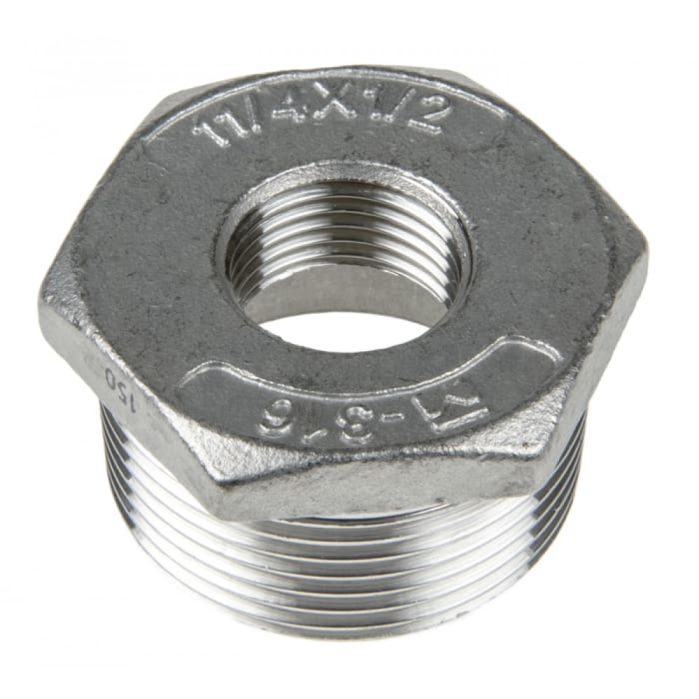 HEX. BUSH-1-1/4" X 1/2", HEXAGON BUSH,1 1/4IN BSPT M-1/2IN BSPP F RS ...