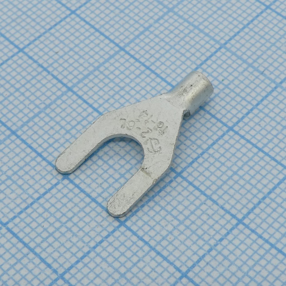 GSNB 2-6L, наконечник кабельный вилочный без изоляции d=6.5мм, сеч ...