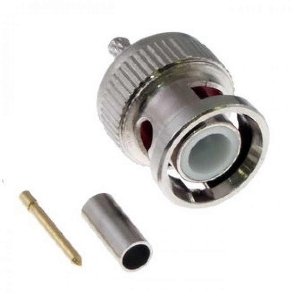 BNC-C174P, Разъём высокочастотный, штекер BNC, обжимной на кабель RG174 Shanghai Ruichi Industry ...