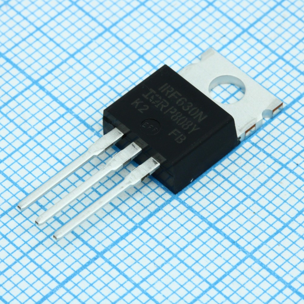 IRF630NPBF, Транзистор полевой MOSFET N-канальный 200В 9.3А 82Вт, 0.3 ...