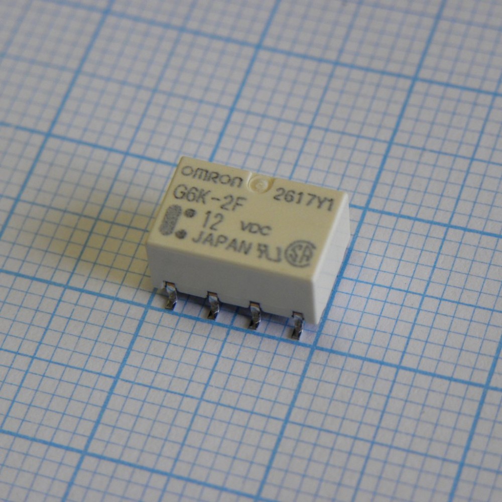 G6K-2F-12DC, SIGNAL RELAY 12V 1A 2NO SMT Omron® купить оптом и в розницу
