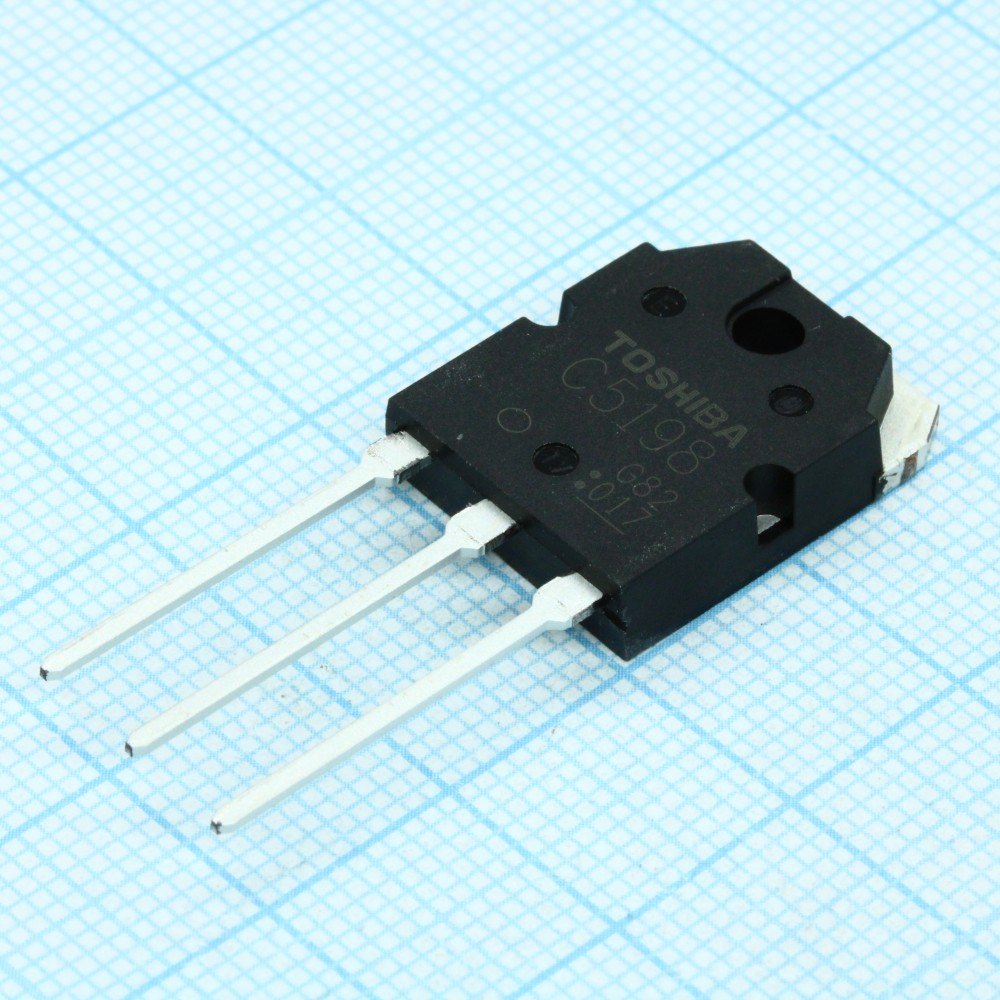 2SC5198-O (S1,E,S), Биполярный транзистор, NPN, 140 В, 10 А, 100 Вт ...