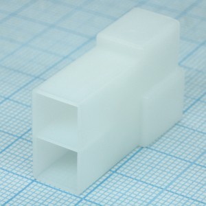 180908, Корпус разъема FASTIN-FASTON 6.3, розетка, 2 PIN, Matrix TE ...