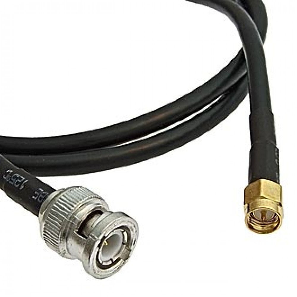 BNC-J-3-RG58-100CM-SMA-J-3, Разъем высокочастотный, кабельная сборка BNC штекер - SMA штекер ...
