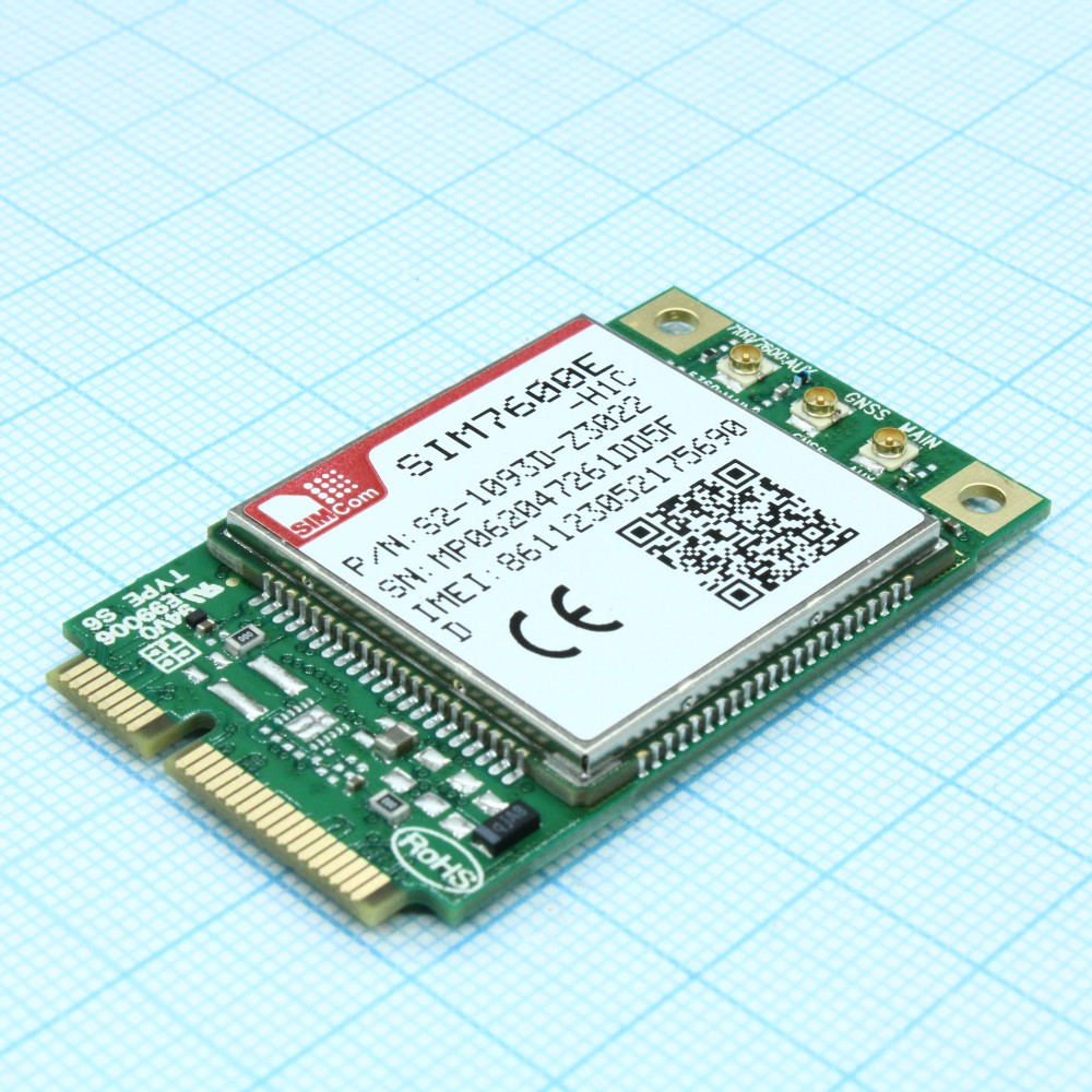 SIM7600E-H1CD-PCIE, Полный многополосный модуль LTE-FDD / LTE-TDD ...