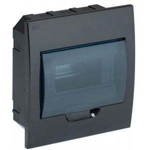 KREPTA 3 Корпус пластиковый ЩРВ-П-8 IP41 черный MKP12-V-08-41-K02, IEK купить оптом и в розницу