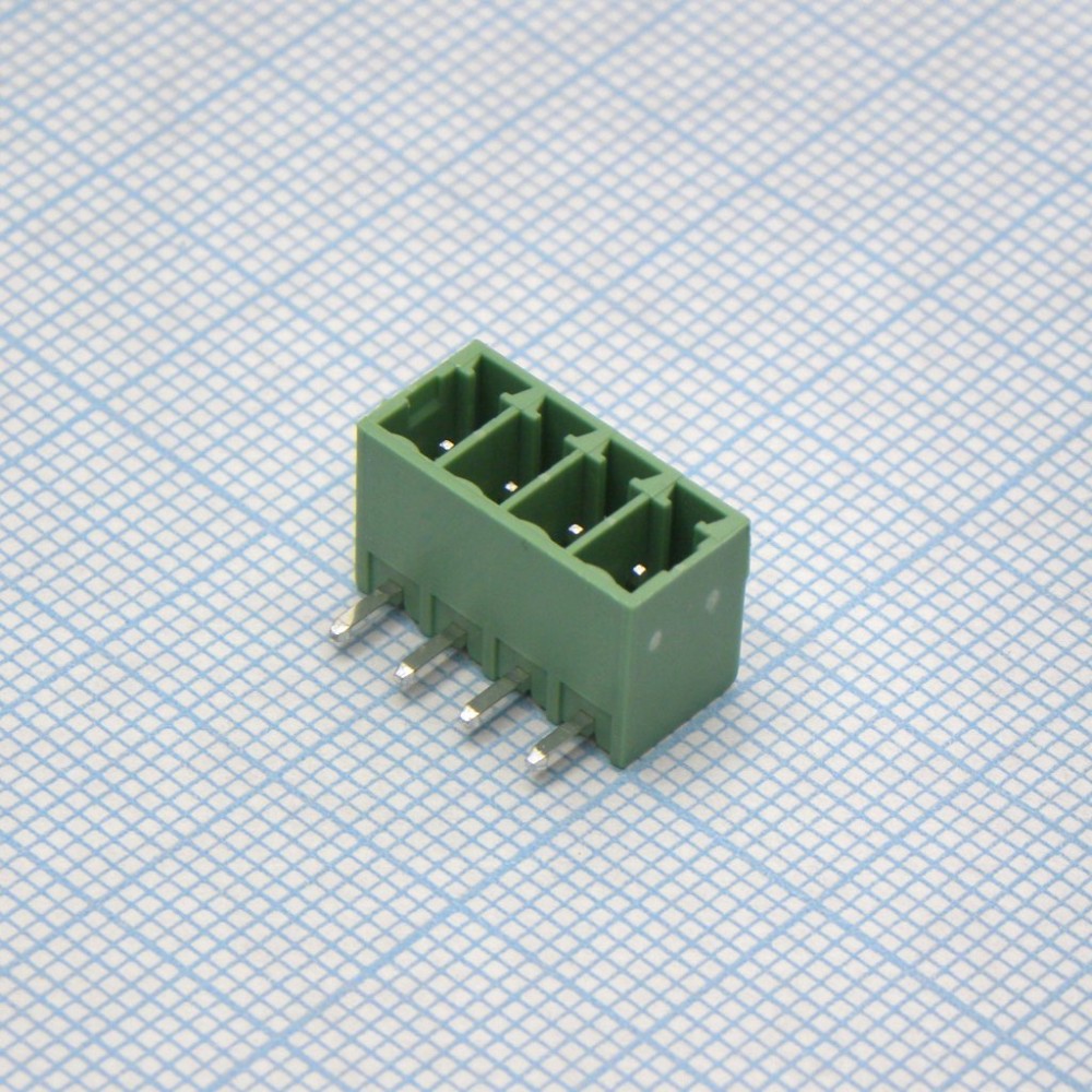 15EDGRC-3.5-04P-14-00A(H), Разъемный клеммный блок на плату, 4 контакта. Серия 15EDGRC-3.5 ...